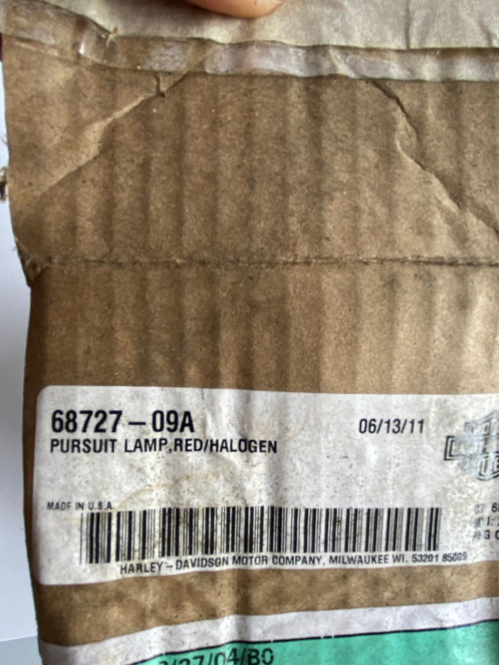 Optic Passing lamp red Police Harley Davidson REF OEM 68727-09A ...